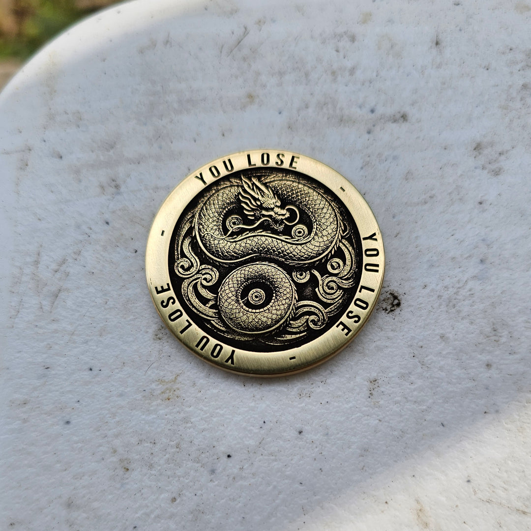 Samurai No Challenge Coin – Kingsford Knives