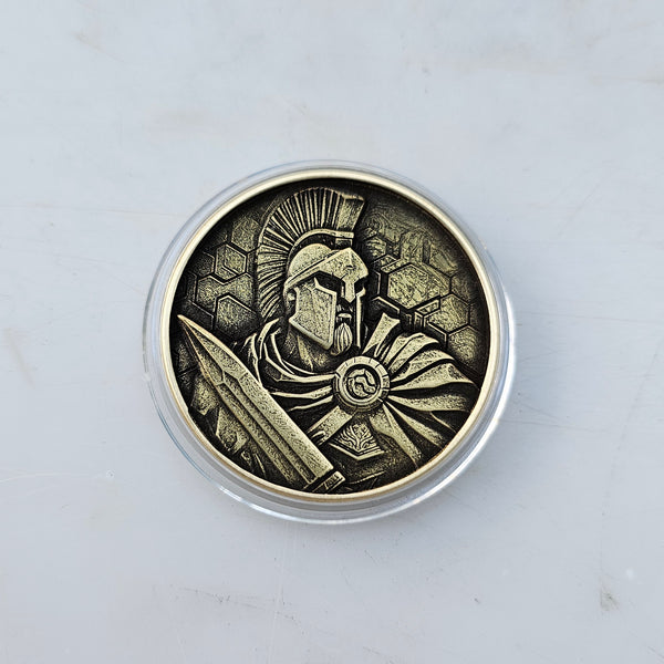Spartan Challenge Coin – Kingsford Knives